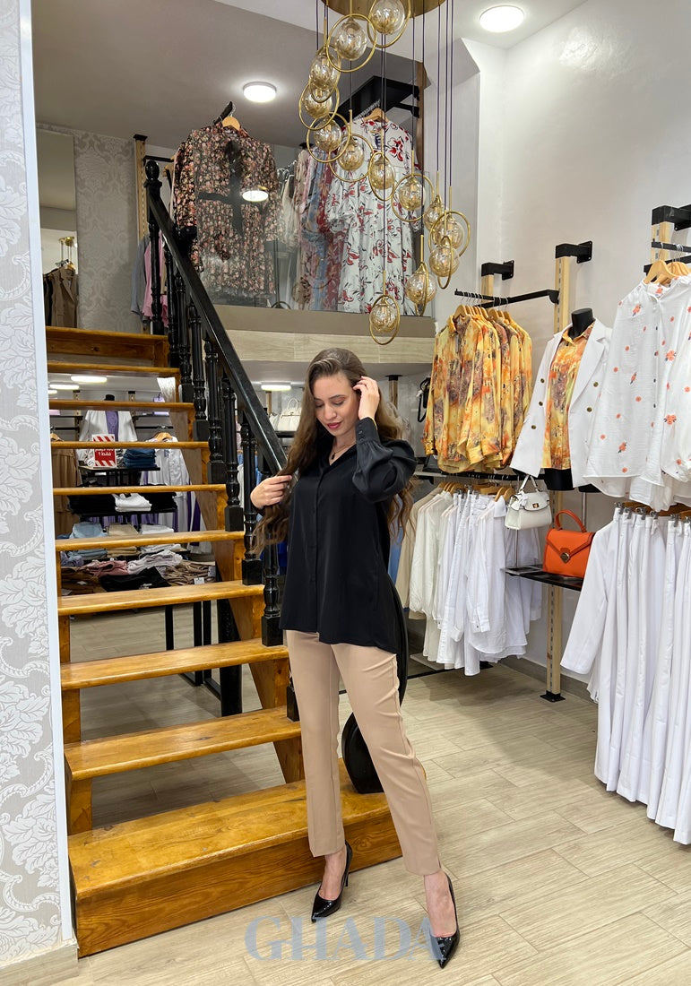 Chemise en noir – GHADA FASHION