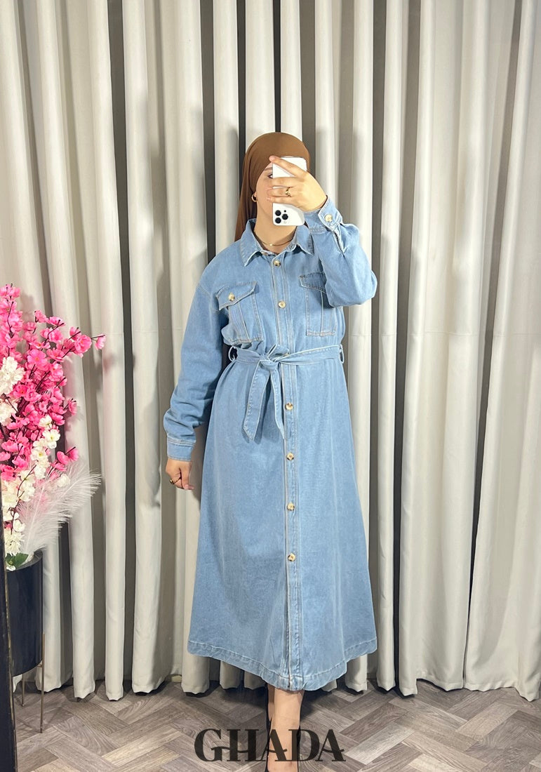 Robe en denim – GHADA FASHION