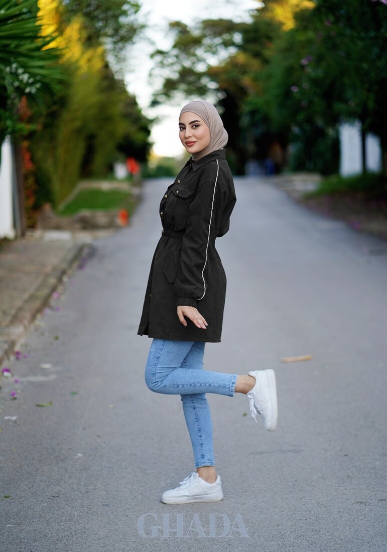 Blouson en noir – GHADA FASHION